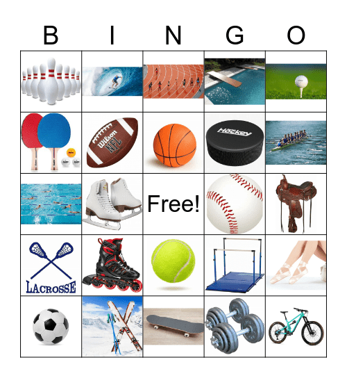 Sports Bingo Card