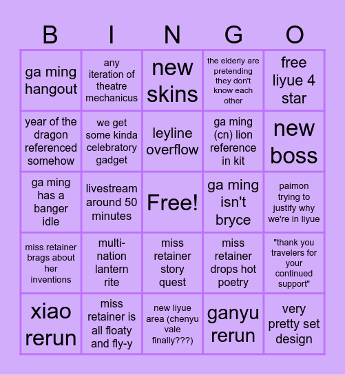 4.4 bingo for forlorn foremen Bingo Card