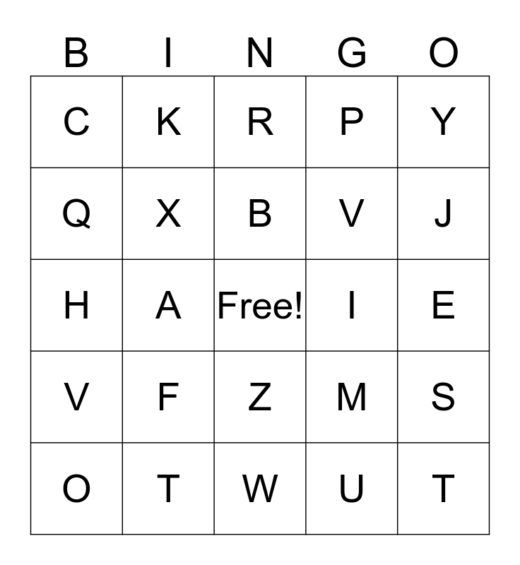 Free Printable Alphabet Bingo Cards - serwer2311392.home.pl