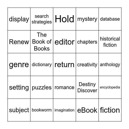 Ultimate Book BINGO! Bingo Card