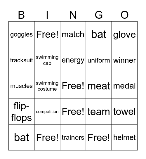 Unit 9 vocab Bingo Card