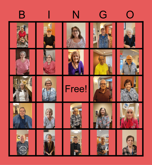 Activity Week Bingo! Bingo Card