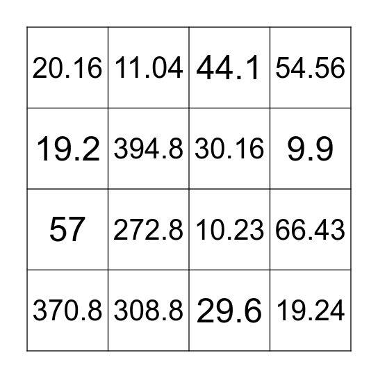 Connect Four! Bingo Card