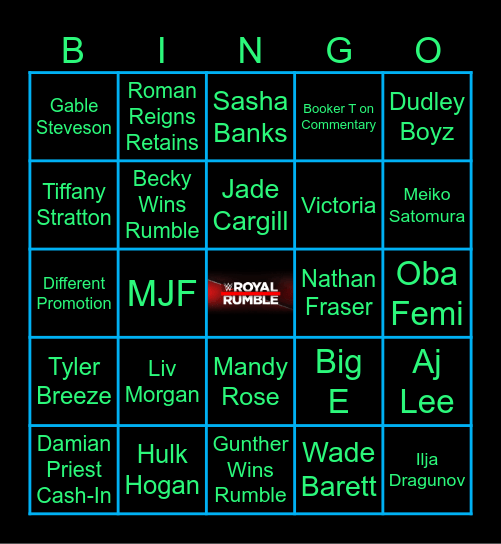ROYAL RUMBLE Bingo Card