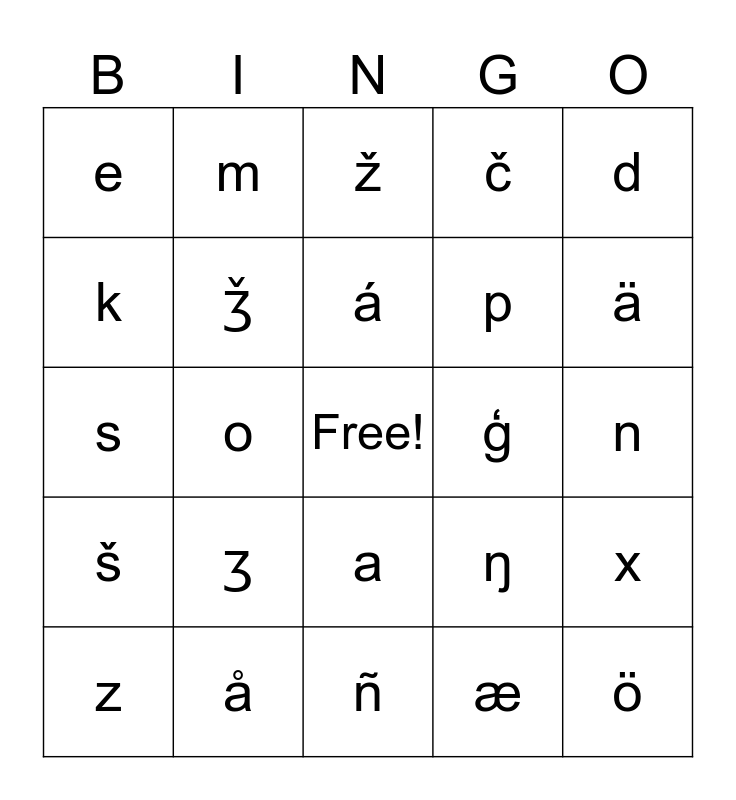 Lule sami Bingo Card