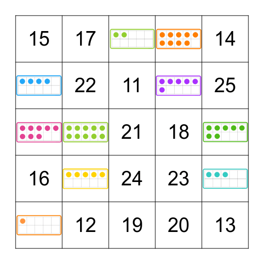 10 frames bingo! Bingo Card