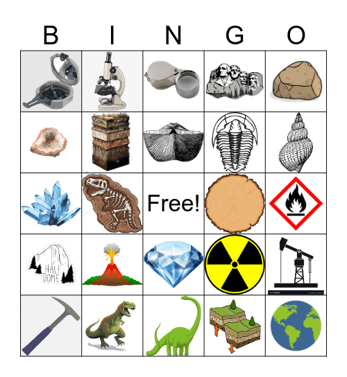 Geology Bingo Card