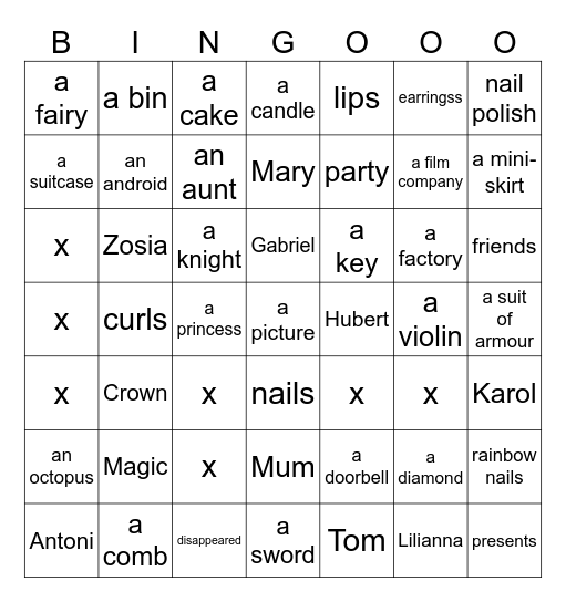 True Magic Bingo Card