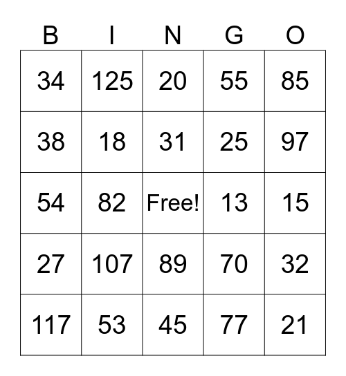Leap Year Bingo Extravaganza! Bingo Card