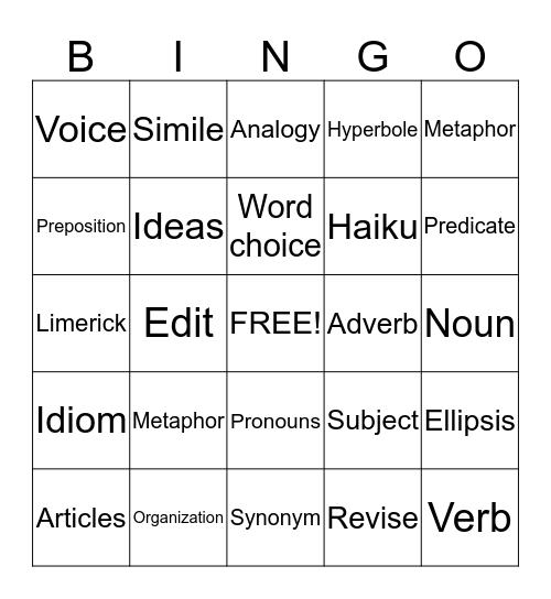 Jaiden has swag Bingo Card