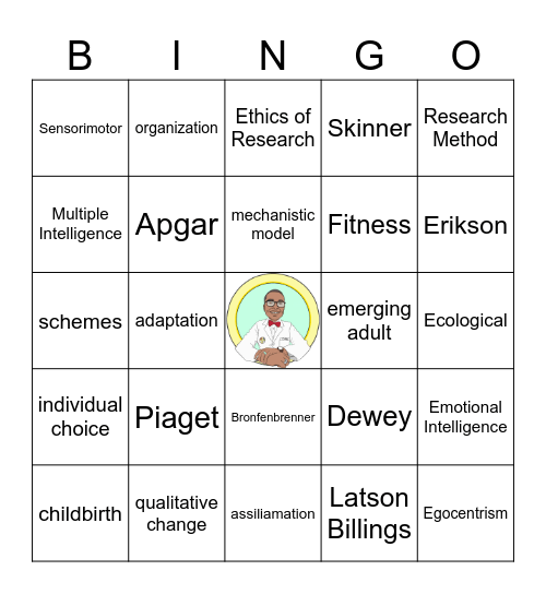 Dr. Mac's Class Participation Bingo Card