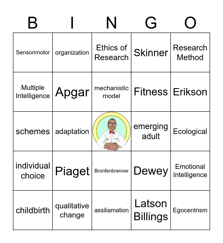 Dr. Mac's Class Participation Bingo Card