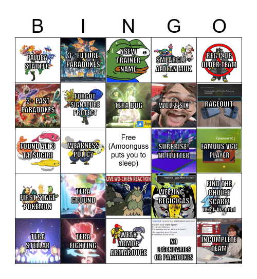 February Global Challenge Bingo Card