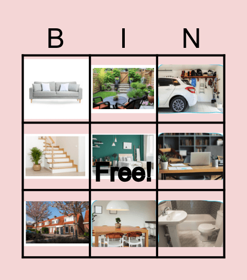 la maison Bingo Card