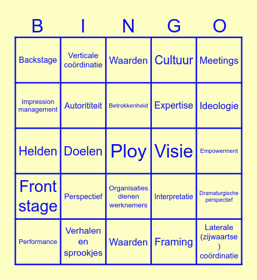 FRAME GAME Bingo Card
