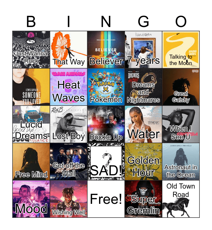 3N Vibes Bingo! Bingo Card