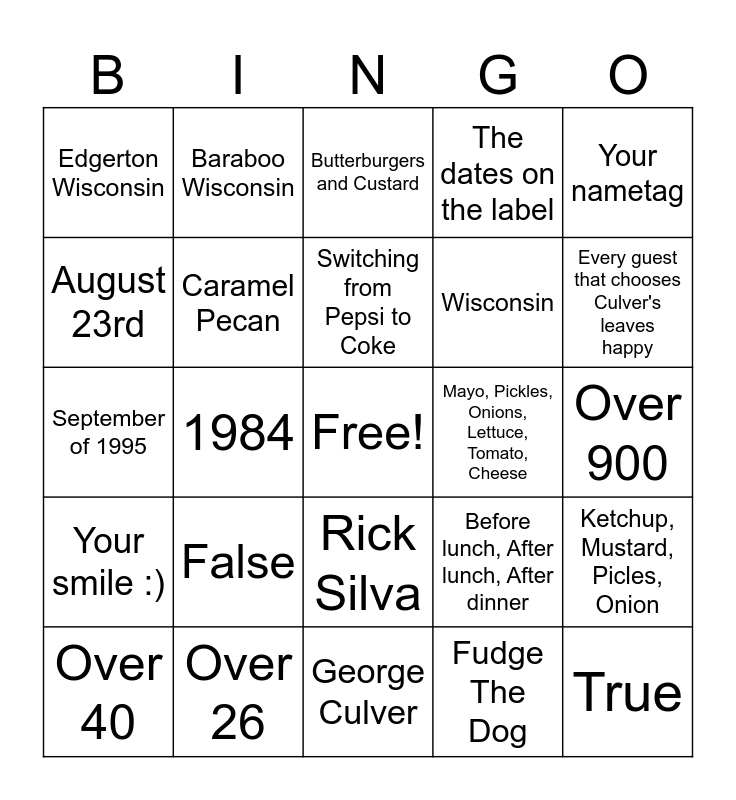 Bleed Blue Bingo Card