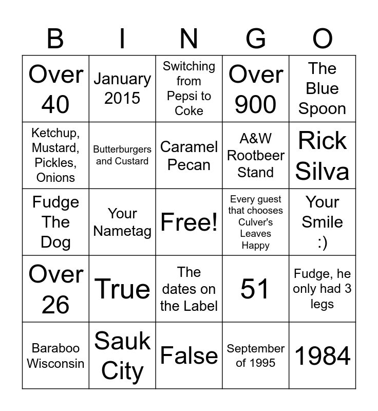Bleed Blue Bingo Card