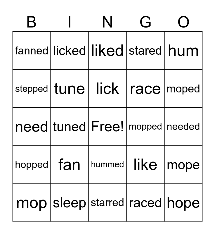 -ed BINGO Card