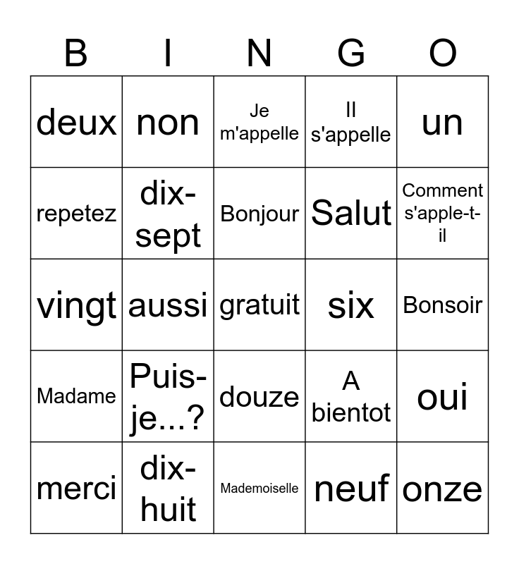 Cayden Williams Bingo Card