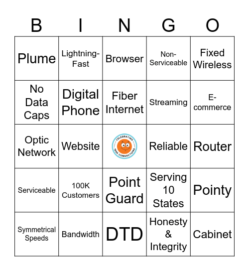 Point Broadband Bingo Card