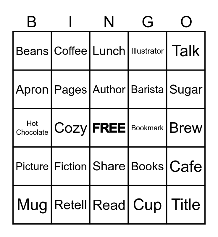 STARBOOKS Bingo Card