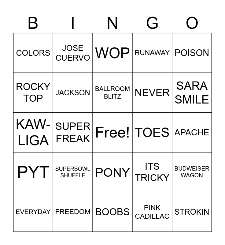 #4- MISC. COVER ALL Bingo Card