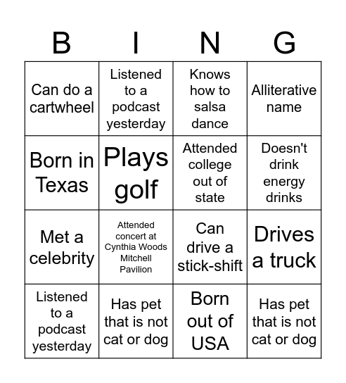 Curitec Coworker Bingo Card
