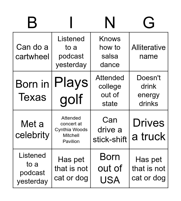 Curitec Coworker Bingo Card