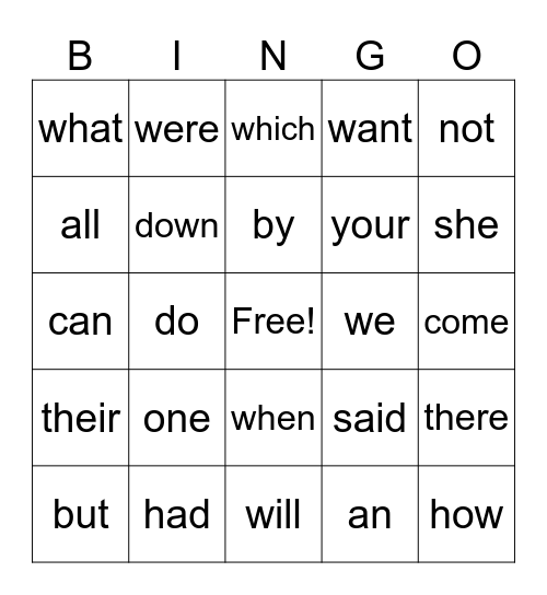 RGR, Blast, units 8-11 Bingo Card