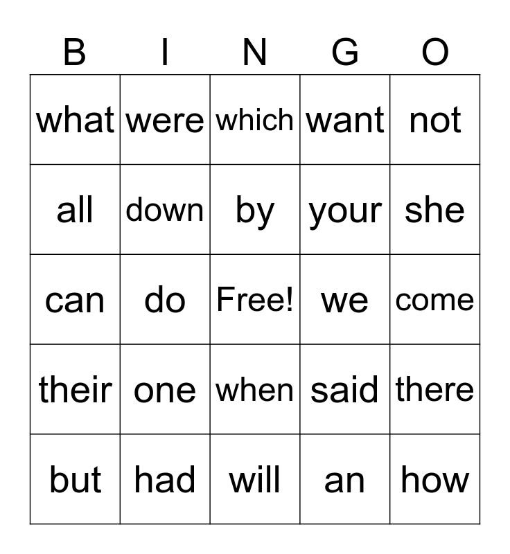 RGR, Blast, units 8-11 Bingo Card