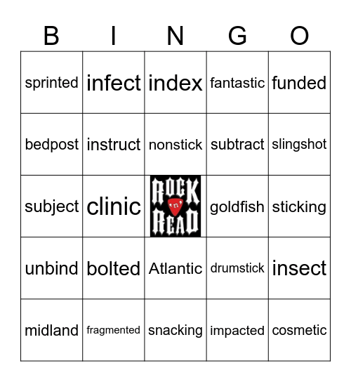 Wilson Step 3 Rock 'n Read Bingo Card