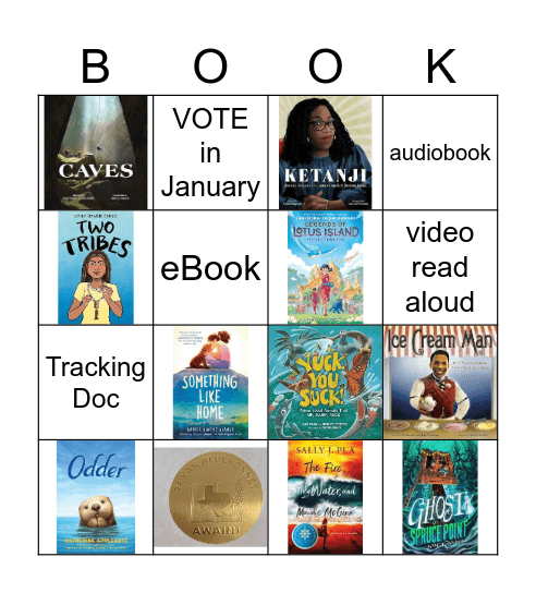 Bluebonnet Books 2024-25 Bingo Card