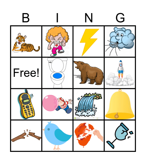 Sound Source Hunt Bingo Card