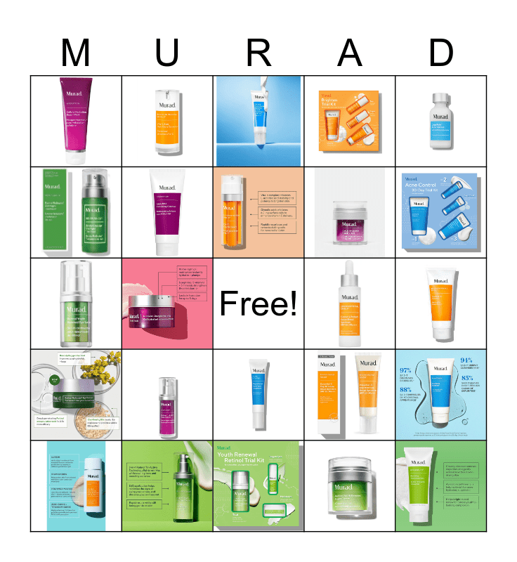 Murad Bingo Card