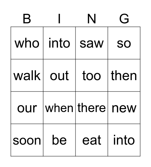 My View Unit 5 - Kinder Bingo Card