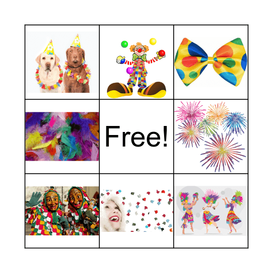 Carnival Bingo Card