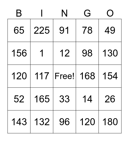Essentials BINGO Card