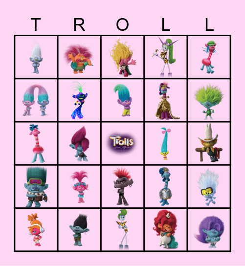 The Ultimate Trolls Bingo Card