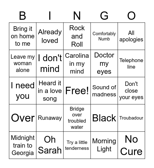 Redneck Ramblings Bingo Card
