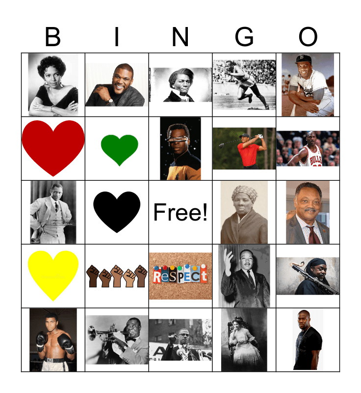 Black History Month Bingo Card