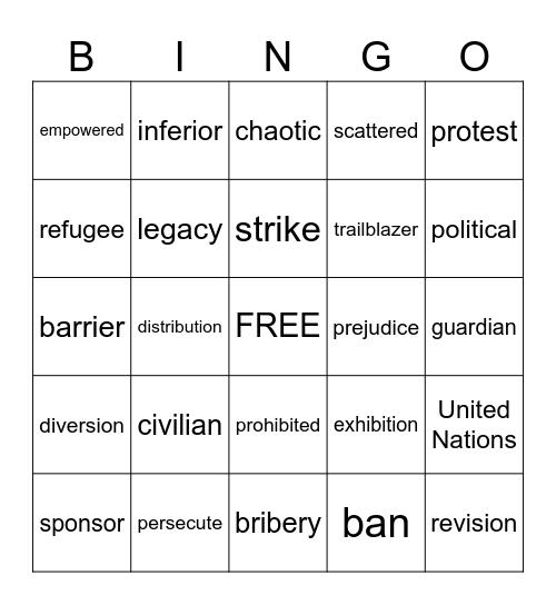 Scholastic News + When Stars Are Scattered Bingo Card