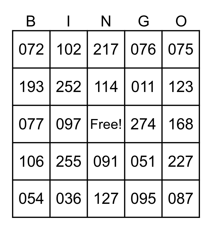 2024 CHAMBER DRAW DOWN BINGO Card