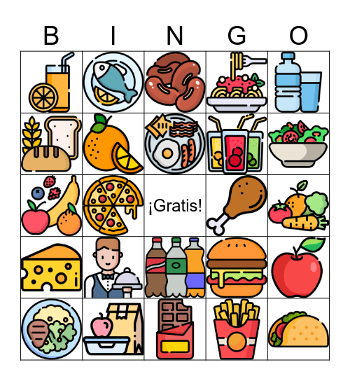 LA COMIDA BINGO Card