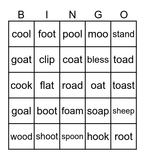 Literacy Terms Bingo! Bingo Card