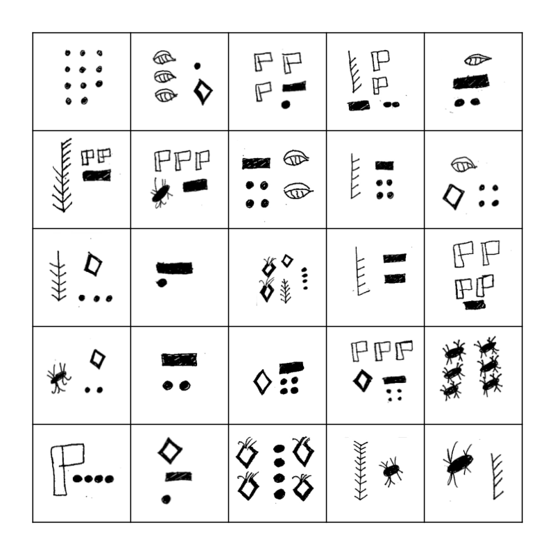 Aztec Bingo Card