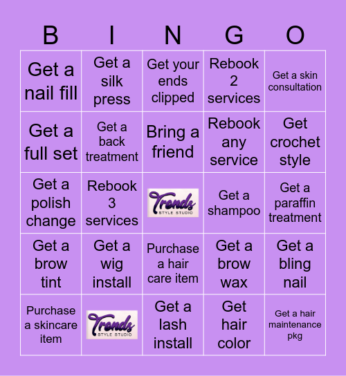 Trend-A-Thon Bingo Card