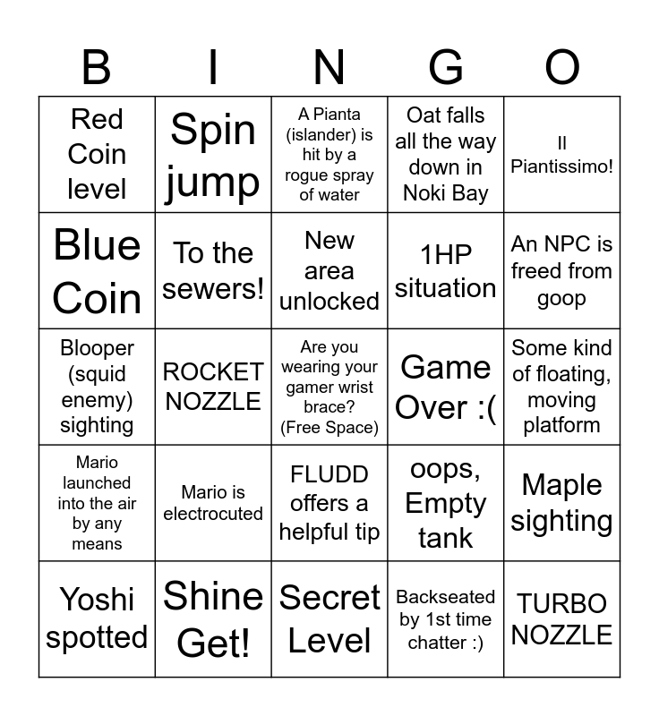 sunshine bingoat Bingo Card