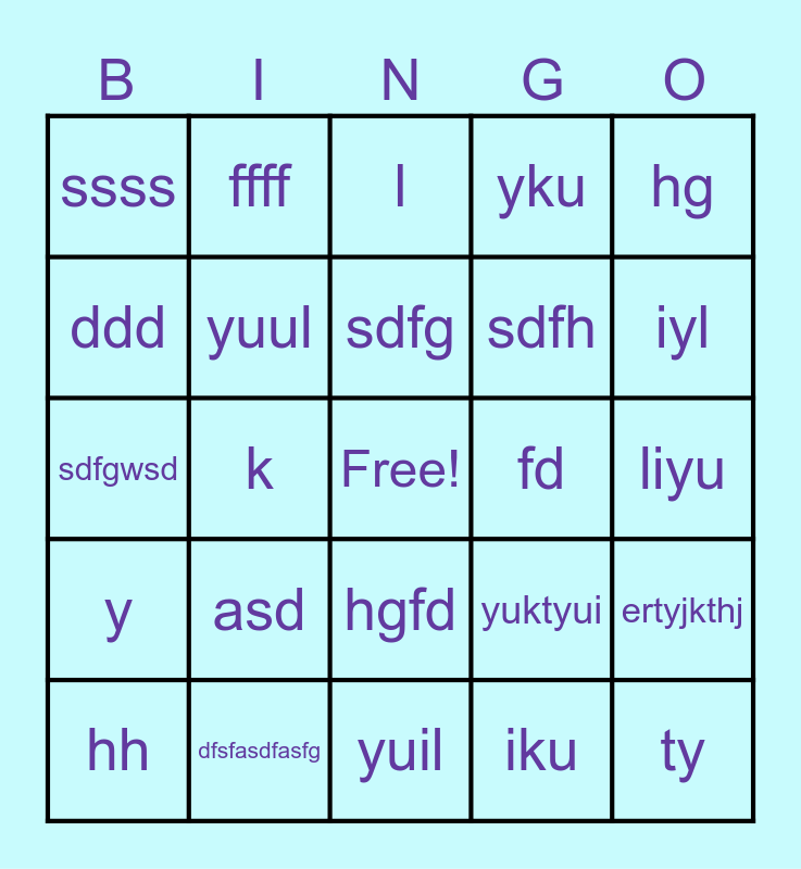 Les go Bingo Card