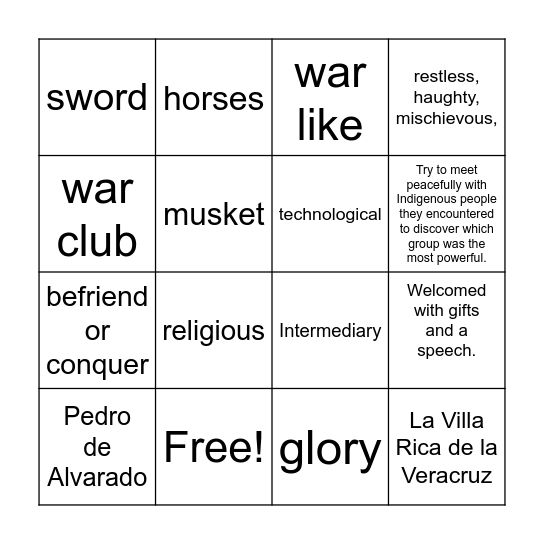 Chapter 10 Review Bingo Card